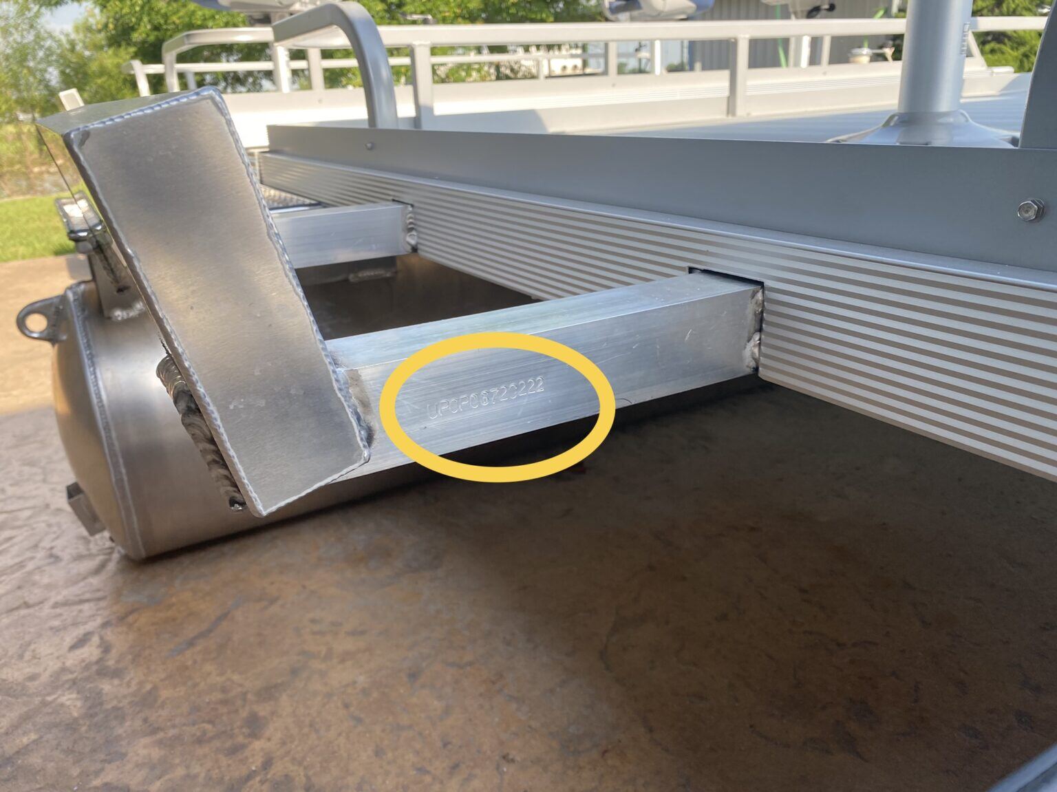 Where is the HIN number located on my Pond King boat?